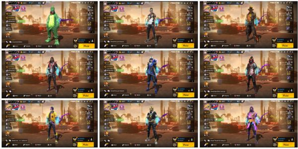 Beli Akun AKUN FF SULTAN, VAULT 305, EPAS SEMI OLD, BUNDLE DINO, BUNDLE ...