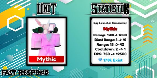 Beli Cameraman Egg Launcher Cameraman (Mythic) - Toilet Tower Defense ...