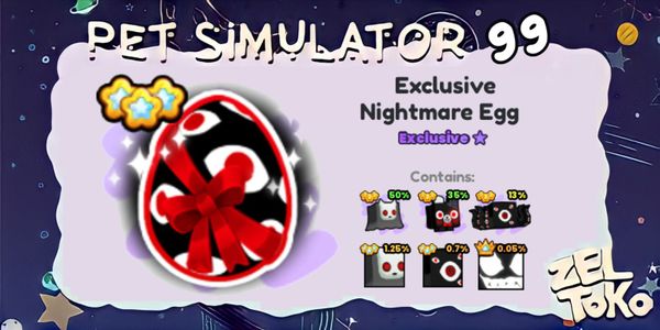 Beli Pets Exclusive Nightmare Egg Roblox Pet Simulator 99! Terlengkap ...