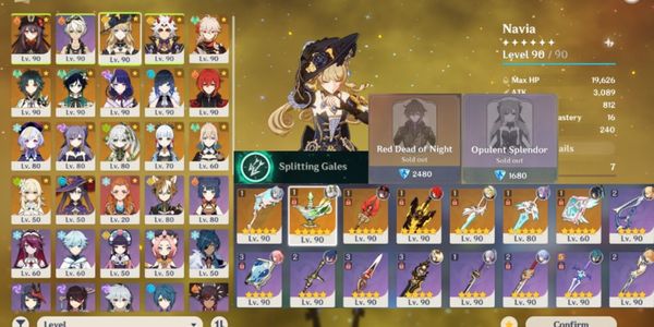 Beli Akun 27SSR+ AR57 [Asia] Navia Verdict, Nahida Floating Dreams ...