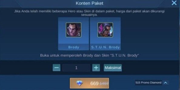 Beli Skin S.T.U.N. Brody (Epic Skin Brody) Mobile Legends Terlengkap ...