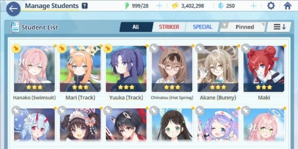 Beli Akun [BA24] 6xB3 3x Limited Hanako Swimsuit Yuuka Track Mari Track ...