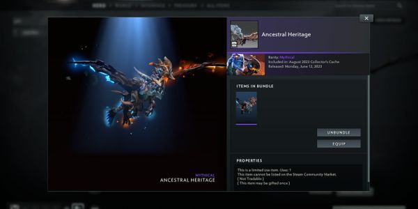 Buy Item Gift Ancestral Heritage Jakiro Collector Cache 2023 Dota 2 ...