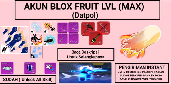 Buy Account Blox Fruit Account GODHUMAN + DOUGH V2 + Race Shark V4 Gear ...