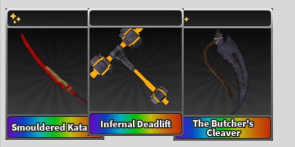 Beli Weapon paket katana + infernal + butcher Survive The Killer ...