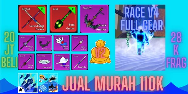 Buy Account Bloxfruit Account Max Level Race Shark V4 Full Gear - CDK ...