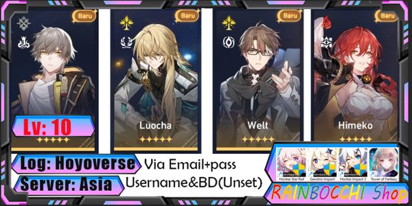 Buy Account LUOCHA Welt Himeko Honkai: Star Rail 2731542 | itemku