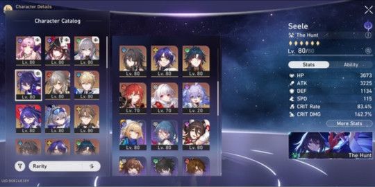 Buy Account END GAME ACCOUNT 5 LC SIGN ,ACHERON, SPARKLE, SEELE, SILVER ...