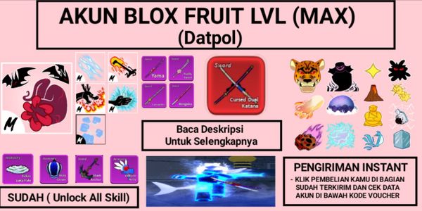 Buy Account Blox Fruit Account Level Max GODHUMAN + CDK + SHARK ANCHOR + SANGUINE ART + SHARK ...