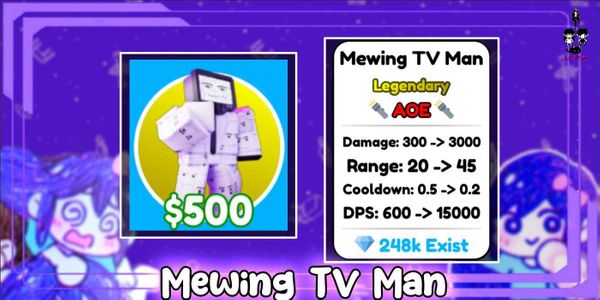 Buy TV Man Mewing TV Man - Toilet Tower Defense Toilet Tower Defense ...
