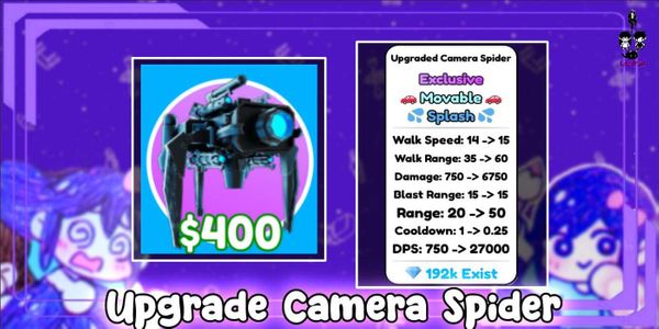 Beli Others Upgraded Camera Spider - Toilet Tower Defense Toilet Tower ...