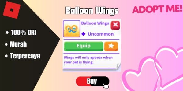Beli Item [ Balloon Wings ] Adopt Me Adopt Me Roblox Trading Hub ...