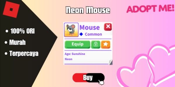 Beli Pet [ Neon Mouse ] Adopt Me Adopt Me Roblox Trading Hub Terlengkap ...