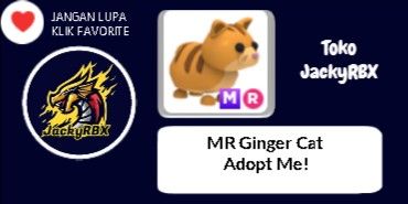 Buy Pet MR Ginger Cat Adopt Me Trading Hub 2774218 | itemku