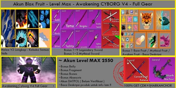 Buy Account CYBORG Full Gear V4 ( Awakening ) - CDK - SA - Godhuman ...