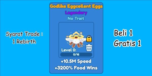 Buy Item LIMITED Godlike Eggcellent Eggs | Race Clicker RBL 2778908 ...