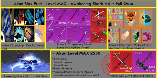 Beli Akun SHARK Full Gear V4 ( Awakening ) - CDK - SA - Godhuman ...
