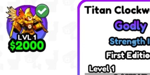 Buy Item (Godly) Titan Clock Woman - Skibidi Tower Defense Roblox ...