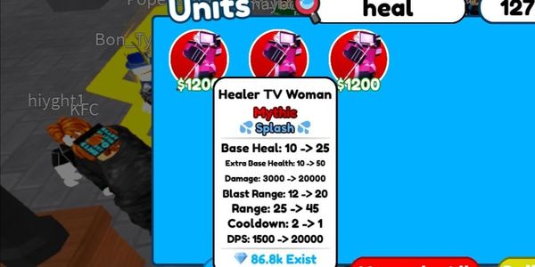 Buy Others Units Mythic Healer TV Woman - Toilet Tower Defense Toilet ...