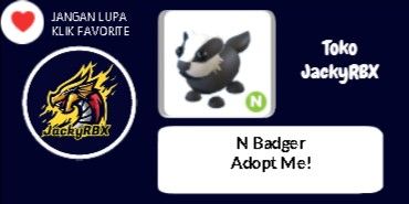 Buy Pet N Badger Adopt Me Roblox Trading Hub 2790942 | itemku