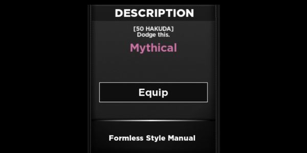 Buy Item Formless Style Manual | Type Soul RBL 2794152 | itemku