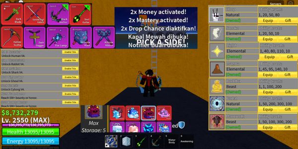 Buy Account Account 7 Perm Mammoth Portal Buddha Magma All Gamepass On ...