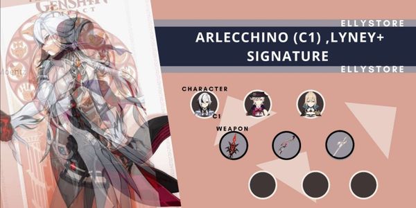 Buy Account Arlecchino Account (C1) Lyney + Signature [ASIA] Genshin ...