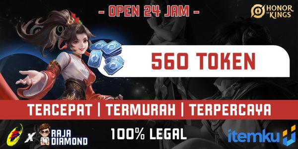 Beli Top Up 560 + 45 Tokens Honor Of Kings Terlengkap dan Termurah ...