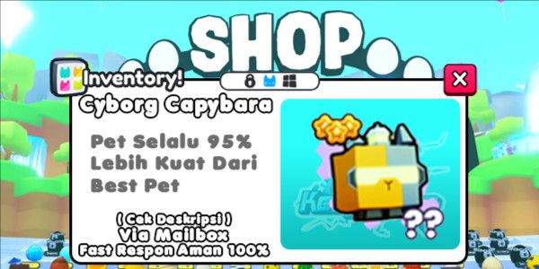 Buy Pets Cyborg Capybara Pet Simulator 99! 2799721 | itemku