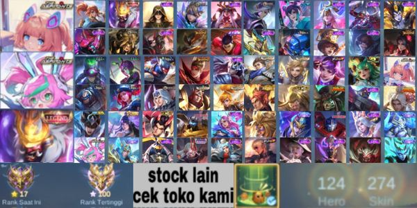 Buy Account SKIN 274 | LEGEND FRANCO | COLLECTOR BADANG | 2 ASPIRANT ...