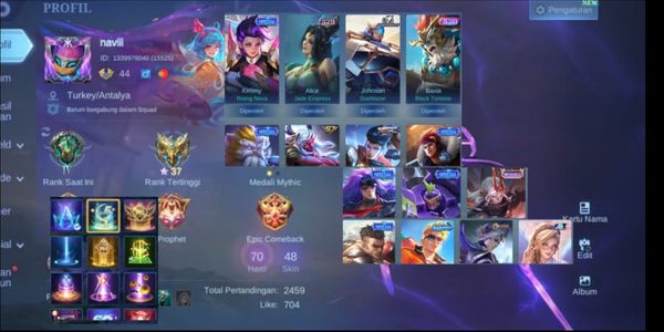 Buy Account MOBILE LEGENDS ACCOUNT COOL MLBB ACCOUNT #1 Mobile Legends ...