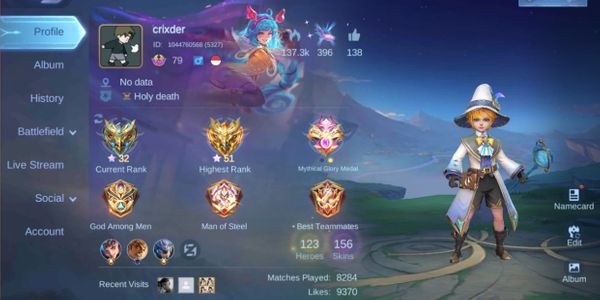 Beli Akun (206)Akun Mlbb Skin Prime Beatrix, Epic 6 Limit 1, Lb 1 M4 ...