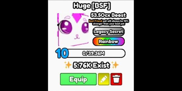 Buy Item Rainbow Bunny Drake [Best Friend] - Pet Racer Simulator Roblox ...