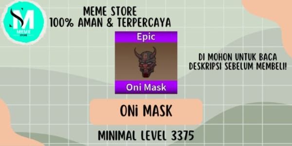 Buy Accessories ONI MASK King Legacy Roblox 2824900 | itemku