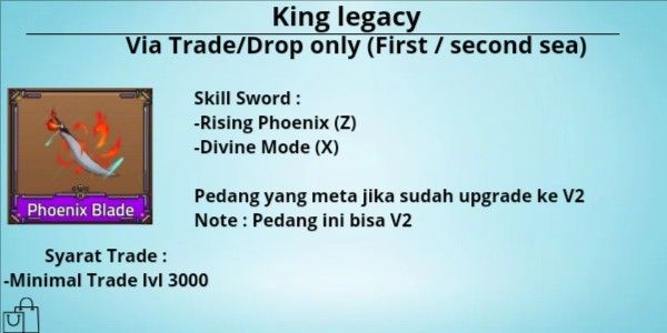 Buy Sword Phoenix Blade (King legacy) King Legacy 2824476 | itemku