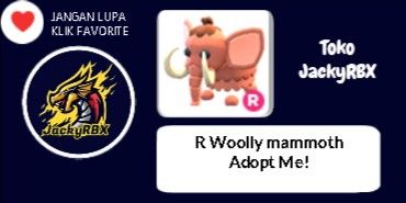 Beli Pet R Woolly mammoth Adopt Me Roblox Trading Hub Terlengkap dan ...