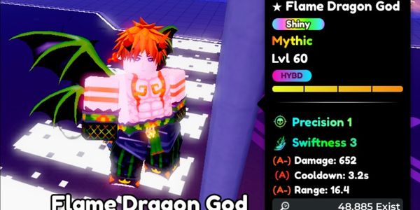 Beli Unit Flame Dragon God Shiny Evolved Double Trait - Anime Defenders ...