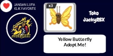 Buy Pet Yellow Butterflies Adopt Me Roblox Trading Hub 2827525 | itemku
