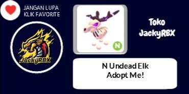 Buy Pet N Undead Elk Adopt Me Trading Hub 2827507 | itemku