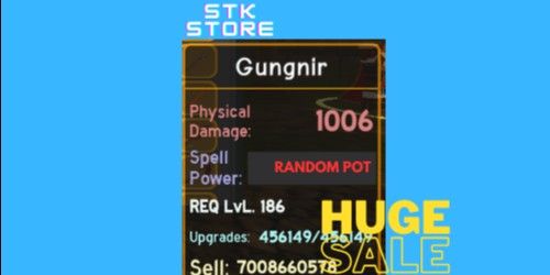 Beli Item Gungnir Legendary Dungeon Quest Roblox Terlengkap dan ...