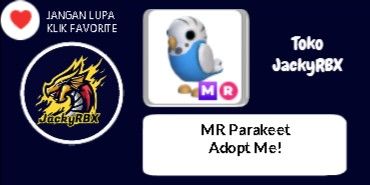 Buy Pet MR Parakeet Adopt Me Roblox Trading Hub 2805123 | itemku