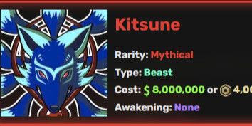 Buy Fruit Kitsune (beast) Blox Fruits Roblox 2830611 | itemku