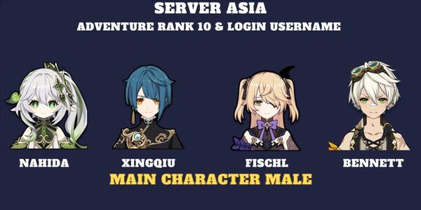 Beli Akun [MALE] Starter Nahida + Team [ASIA] [GENSHIN] Genshin Impact ...