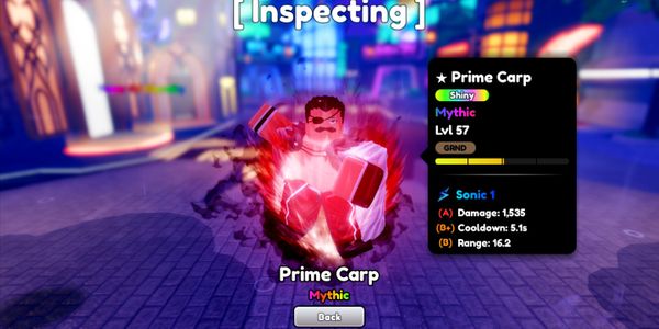 Beli Unit Shiny Prime Carp (EVO Sonic 1 + Good Stats) - Anime Defenders ...