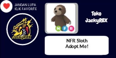 Buy Pet NFR Sloths Adopt Me Trading Hub 2835421 | itemku