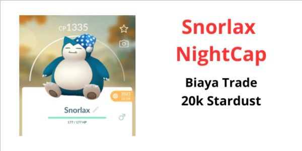 Buy Pokemon Non Odex SNORLAX NIGHTCAP Pokemon GO 2835058 | itemku