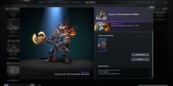 Buy Item Gift Scales of the Shadow Walker (Phantom Lancer Set Aghanim's ...