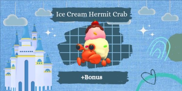 Buy Pet Hermit Crab Ice Cream + Bonus Adopt Me Trading Hub 2840381 | itemku
