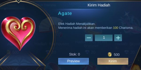 Buy Gift Item AGATE~ CHARISMA MOBILE LEGENDS Mobile Legends 2846291 ...