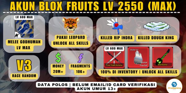 Beli Akun Akun Level Max Leopard Godhuman TTK Soul Guitar (Unlock All ...